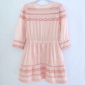 Tularosa | Dresses | Tularosa Payton Pink Crochet Lace Mini Dress ...